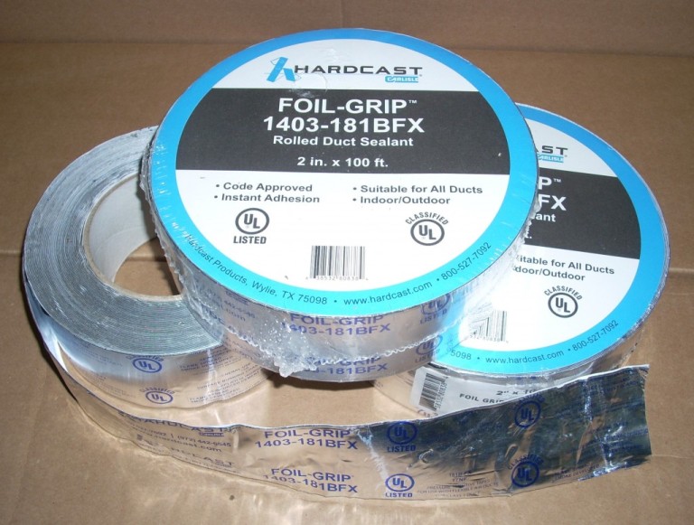 Foil-Grip Rolled Mastic Sealant by Hardcast • Duct Cleaners Direct